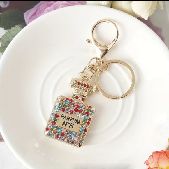 Accessories | Multi Colored Perfume Bottle Bag Charmkeychain | Poshmark